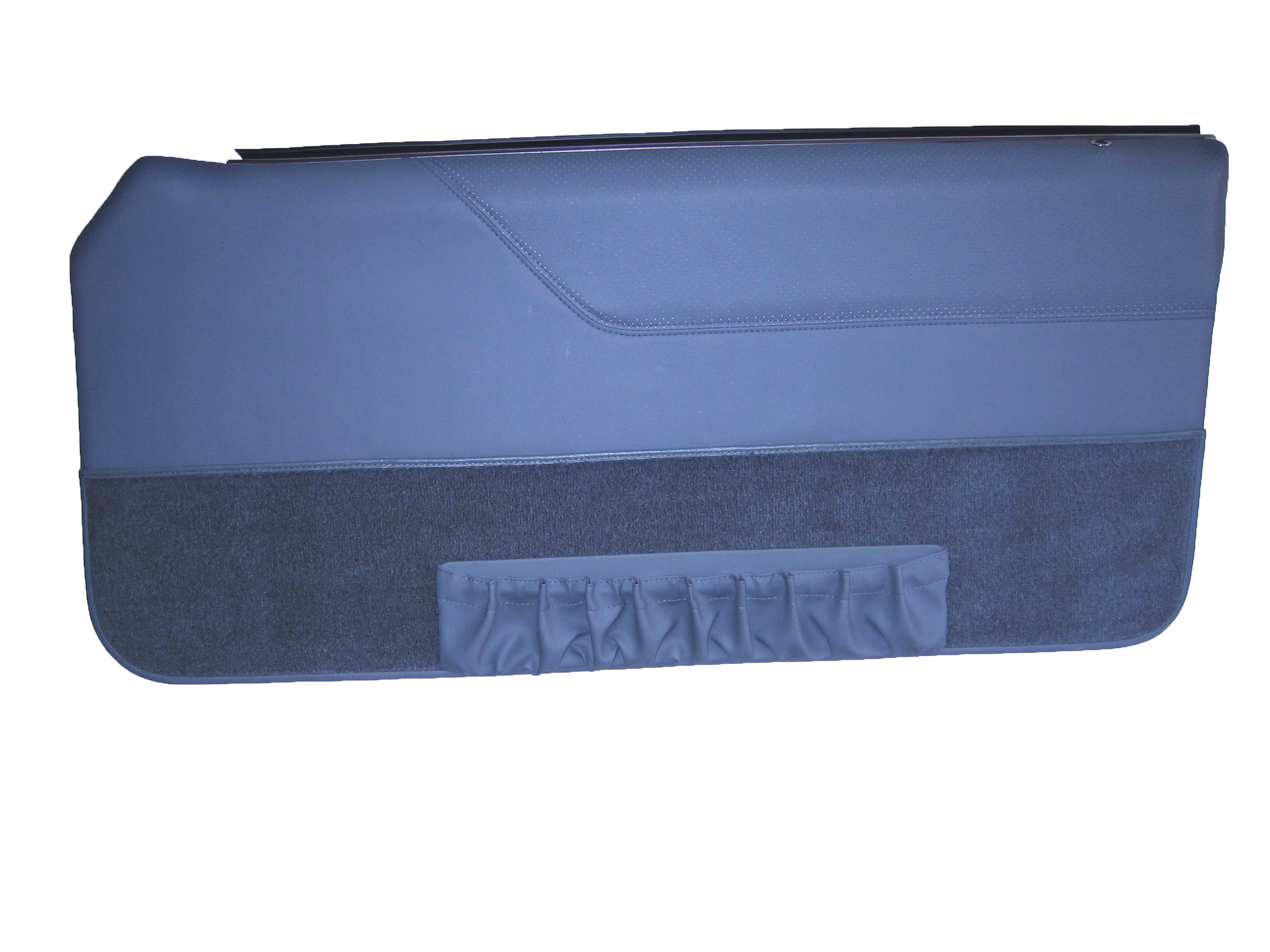 1985 Ford Mustang Convertible Door Panel Set, Med. Blue Vinyl & Dark ...