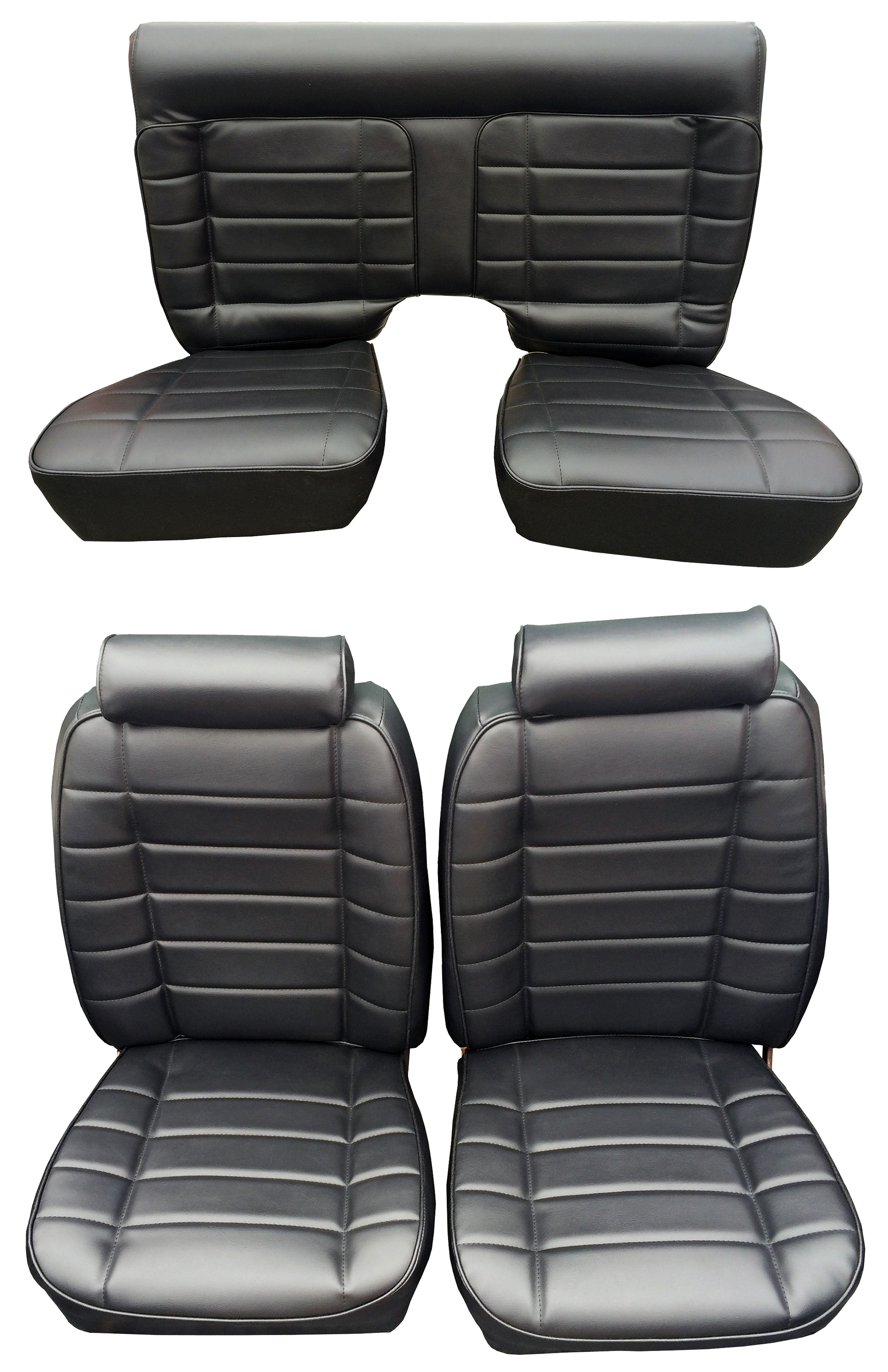 1975 Ford Mustang II Seat Upholstery Front Buckets & Solid Rear Bench ...