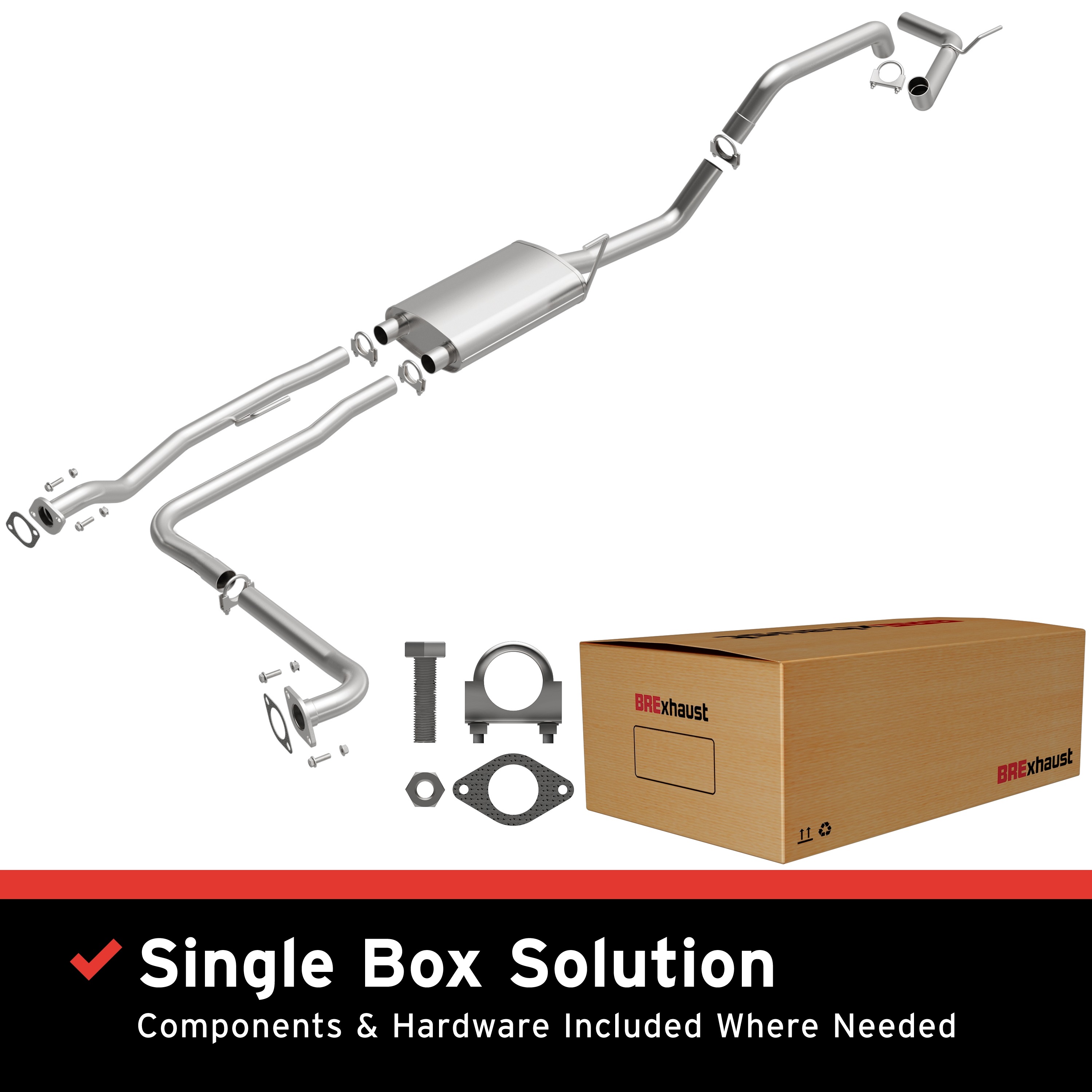 Brexhaust Exhaust Intermediate Pipe Exhaust Pipe Exhaust System Kit ...